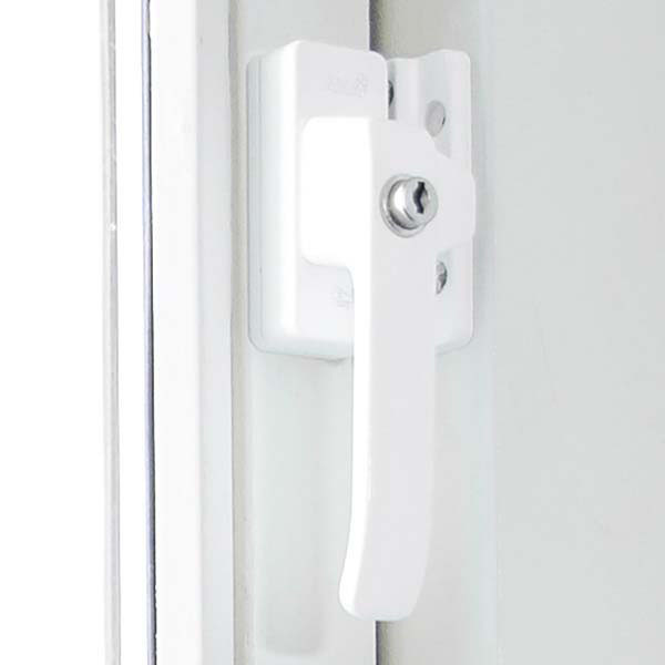 2x Raamsluiting met slot en blinde bevestiging + Telescopische ...