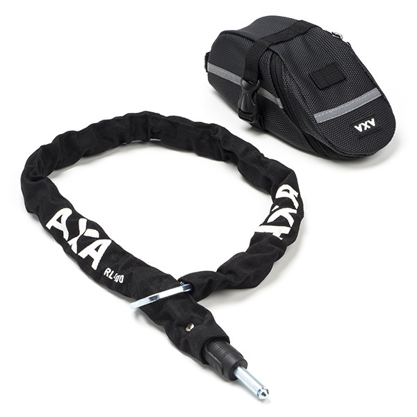 Insteek kettingslot | AXA | 100 cm (Ø 5.5 cm, Met zadeltasje, Defender ...