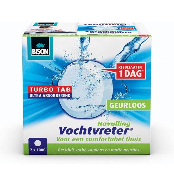 Vochtvreter navulling | Bison | Tabs (Neutraal, 2 x 100 gram) Bison ...