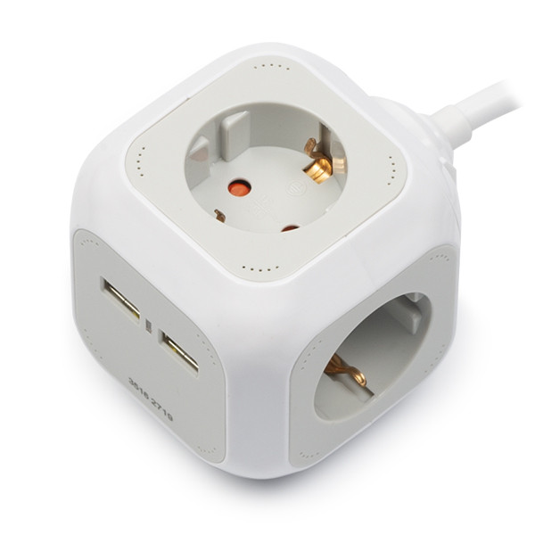 Stekkerdoos 4 voudig kopen? Kabelshop.nl