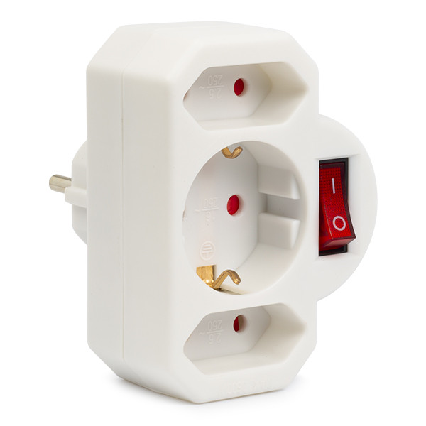 Stopcontact splitters Stekkerdozen Stroom Stopcontact splitter voor 3 ...