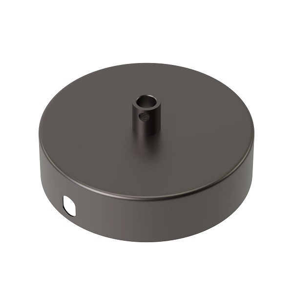 Plafondkap | Calex (Rond, 1 lamp, Mat parel zwart) Calex Kabelshop.nl