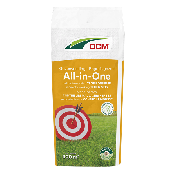 Gazonvoeding all-in-one | DCM | 300 m² (15 kg, MINIGRAN®, Anti onkruid ...
