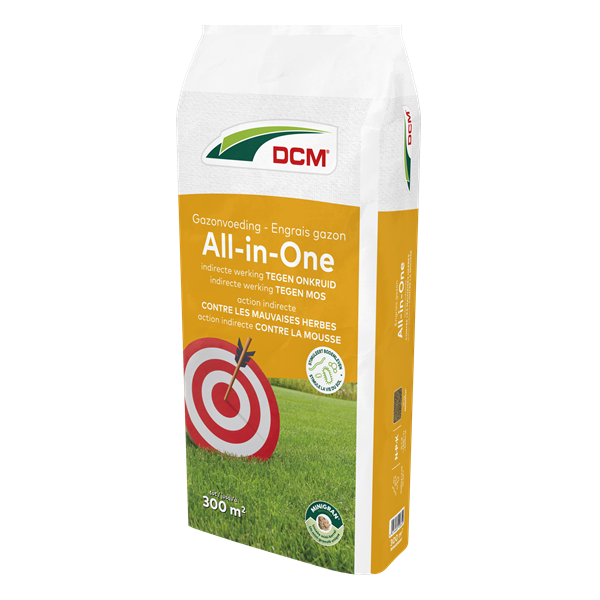 Gazonvoeding all-in-one | DCM | 300 m² (15 kg, MINIGRAN®, Anti onkruid ...