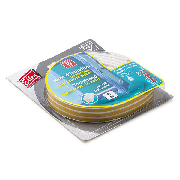 Tochtstrip | Ellen | 6 meter (Universeel, Zelfklevend, Wit) Ellen ...