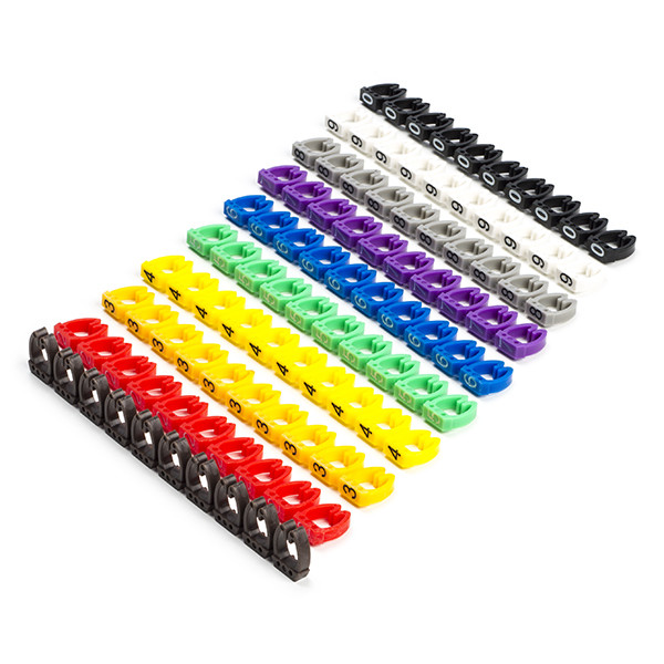 Kabelmarkering | Goobay | 10 x 10 stuks (Ø 6 mm, Cijfers) Goobay ...