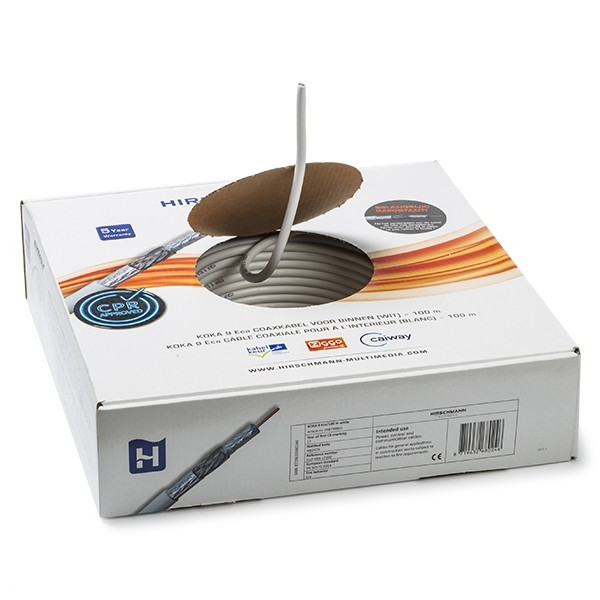 Coax kabel Ziggo op rol - Hirschmann - 100 meter hirschmann koka 9 koka ...
