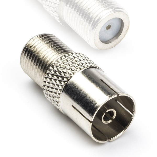 F connector - coax (IEC) adapter - Nedis Kabelshop.nl