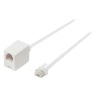 Vaste telefonie kabels Telefoon verlengkabel RJ11 - 5 meter (Wit) rj11 ...