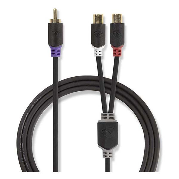 Tulp (RCA) splitters Tulp (RCA) kabels Tulp splitterkabel (v/m) - Nedis ...
