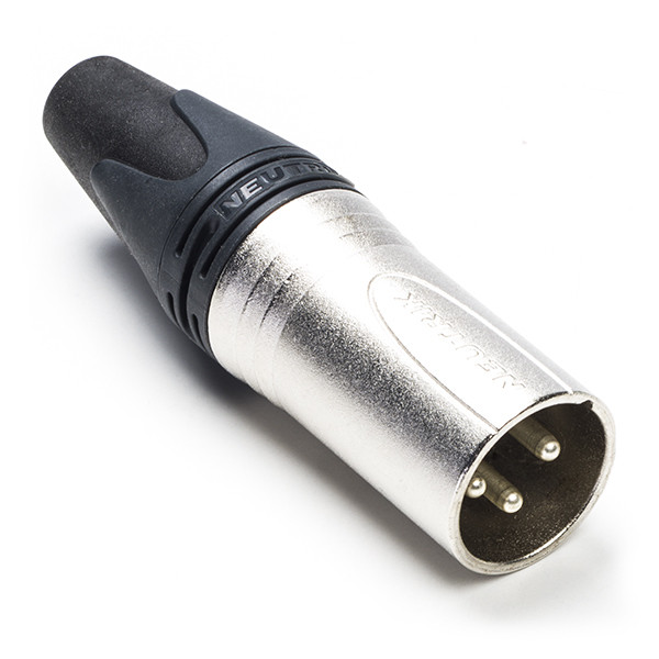 XLR connector - Neutrik - 3-pin (Metaal, Mannelijk, Trekontlasting)