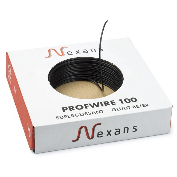 VD draad | Schakeldraad | 100 meter (Zwart, Siliconen, 1.5mm²) Nexans ...