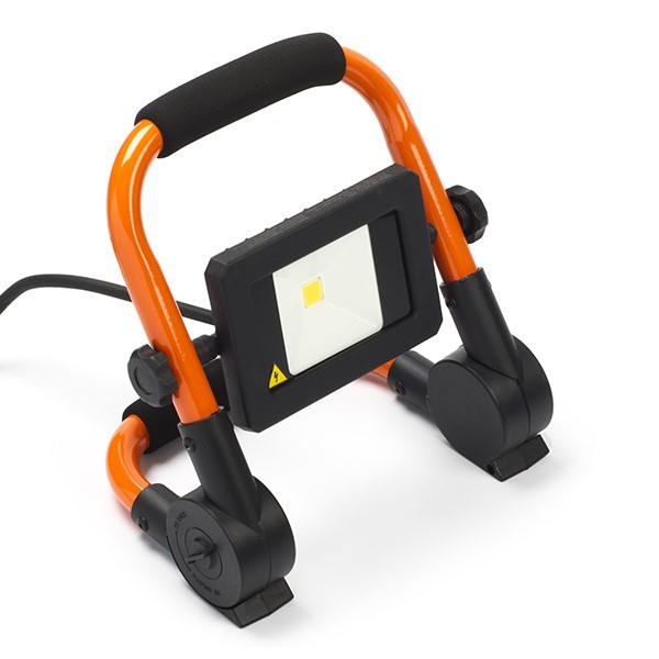LED bouwlamp | Perel (10W, 1000lm, 4000K, Inklapbaar) Perel Kabelshop.nl