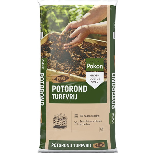 Potgrond | Pokon | 45 liter (Universeel, Bio-label, Turfvrij) Pokon ...