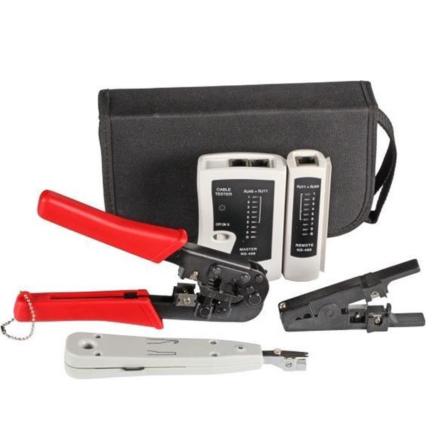 Netwerkgereedschapset Deluxe | ProCable (Krimptang, LSA-tang, Striptang ...