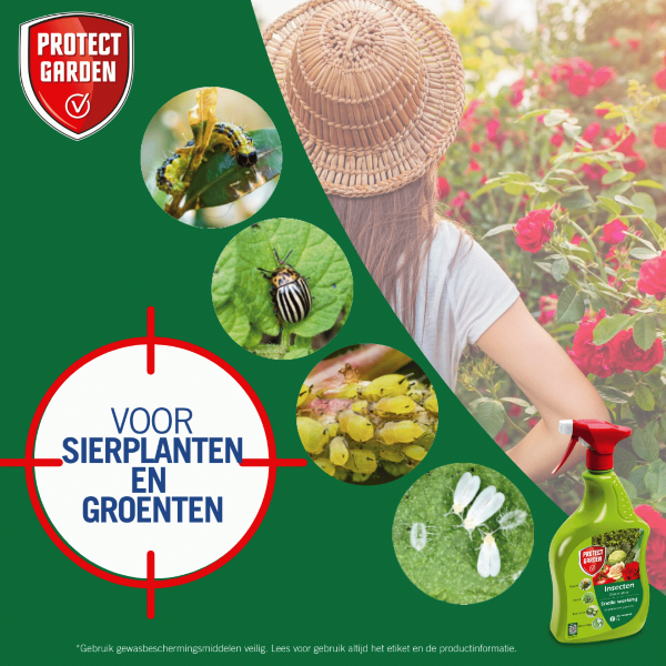 Insectenspray | Protect Garden | 1 liter | 3 stuks (Hardnekkige ...