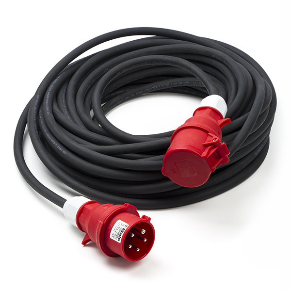 CEE verlengkabel | Q-link | 25 meter (16A, 5x2.5mm², IP44, Vijfpolig) Q ...