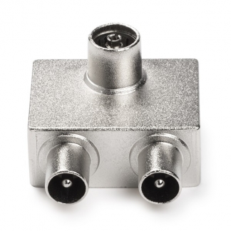 Coax splitter - Technetix (Vrouwelijk naar 2 x mannelijk) splitter ...